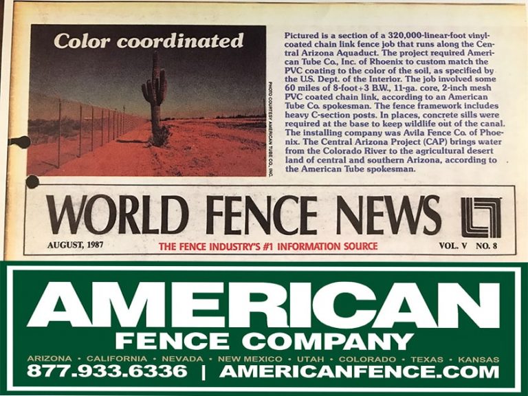 World Fence News for 30 Years - American Fence Company